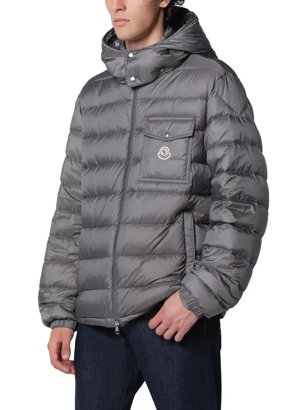 Moncler Short Verith Down Jacket - Grey
