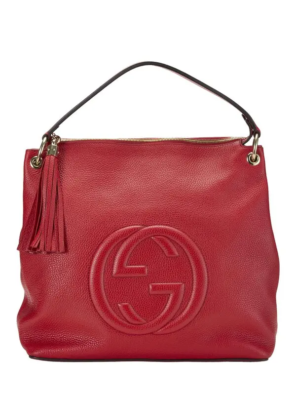 Gucci Soho Convertible Hobo Bag - Red