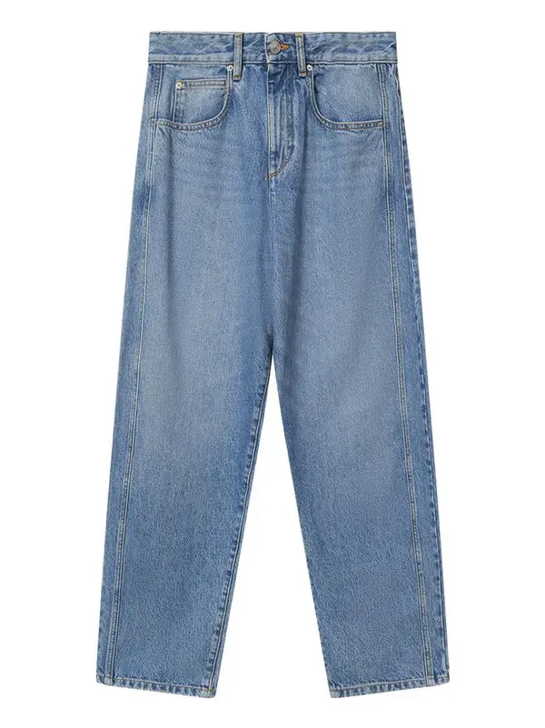 Isabel Marant Étoile Oriane Barrel Leg Jeans - Light Blue