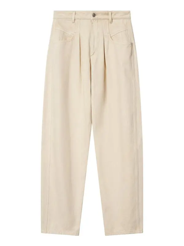 Isabel Marant Étoile Lisha Barrel Leg Jeans - Beige