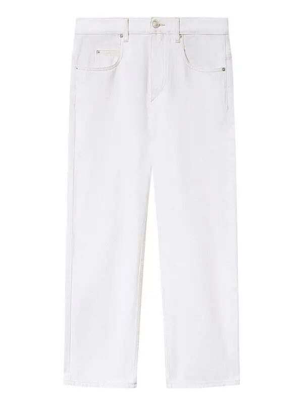 Isabel Marant Étoile Dakota Cropped Jeans - White