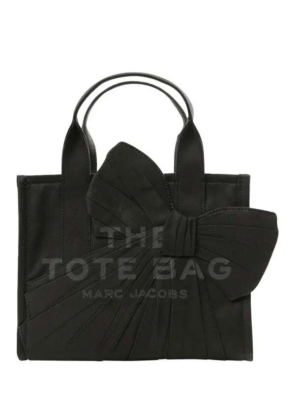 Marc Jacobs The Oversized Bow Canvas Medium Tote Bag - Black