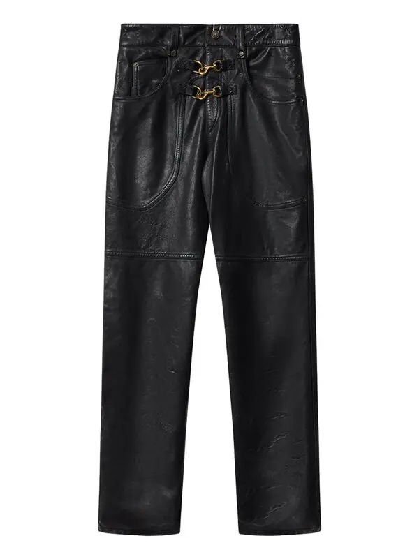 Isabel Marant Étoile Brinley Leather Pants - Black