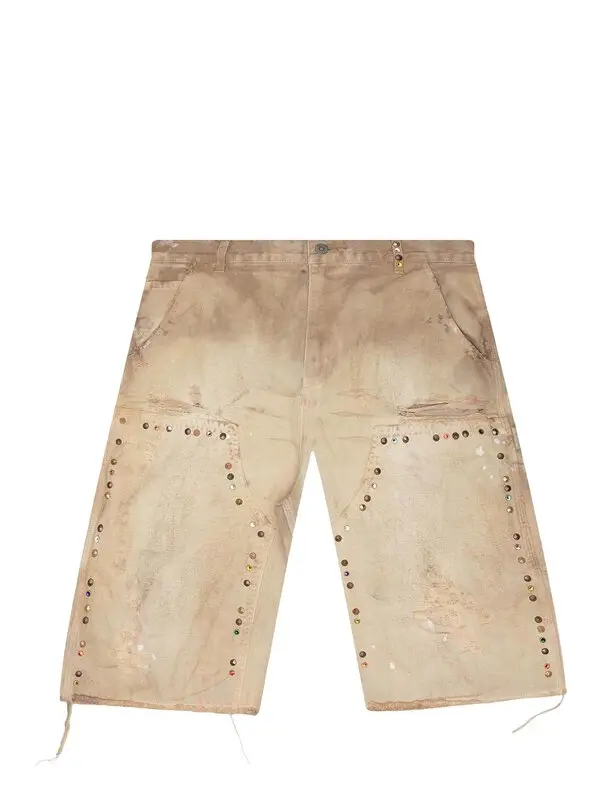 SATOSHI NAKAMOTO Carpenter Shorts - White