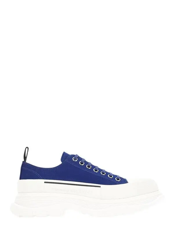 Alexander McQueen Tread Slick Lace Up Sneakers - Blue