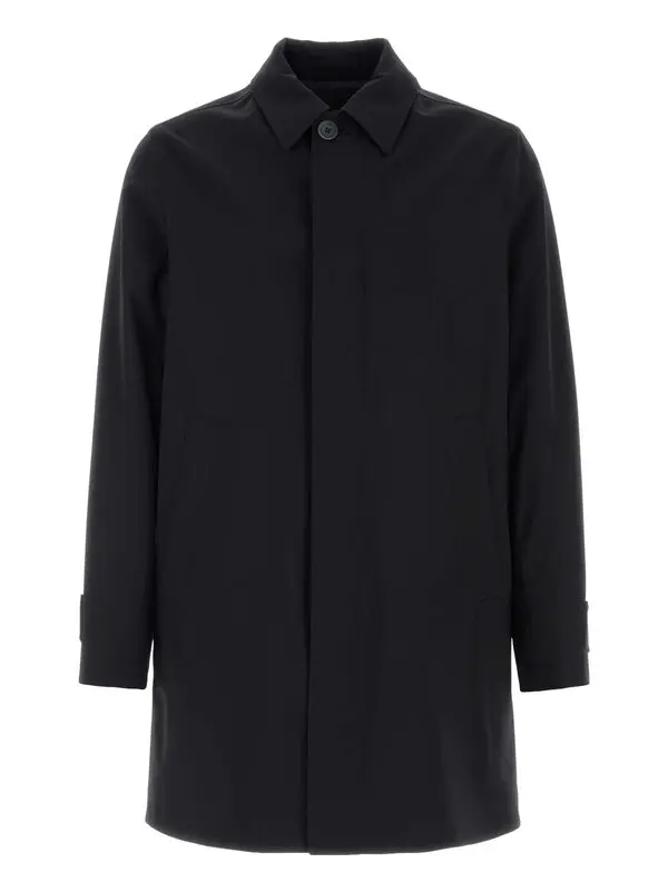 Herno Polyester Raincoat For - Blue