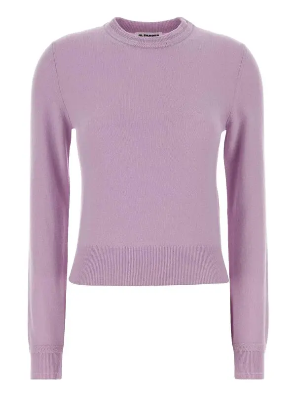 JIL SANDER Lilac Virgin Wool Sweater - Purple