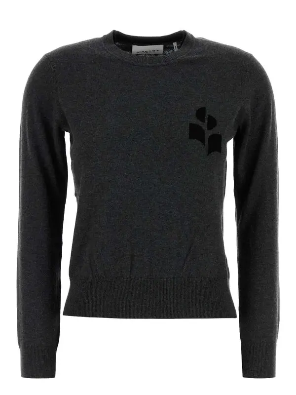 Isabel Marant Étoile Lanta Cotton-wool Knit Sweater - Grey