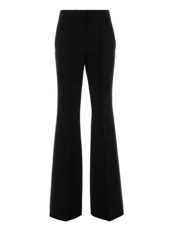 JIL SANDER Grain-of-poudre Wool Tailored Trousers - Black