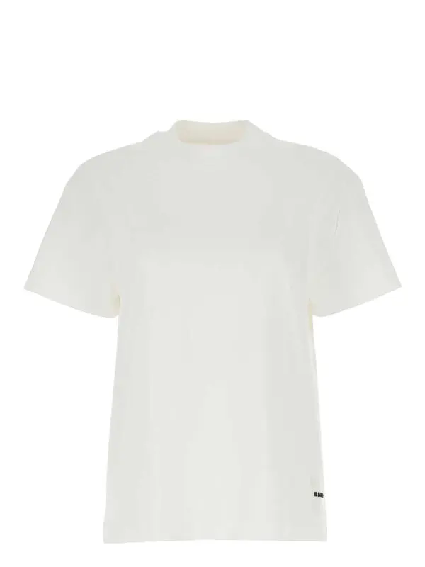 JIL SANDER 100% Cotton T-shirt Set - White