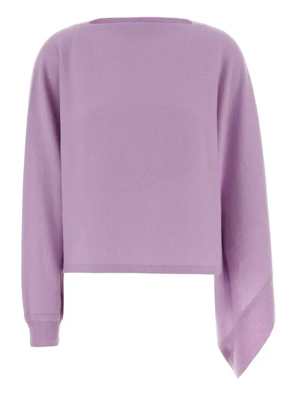 JIL SANDER Virgin Wool Cape - Purple