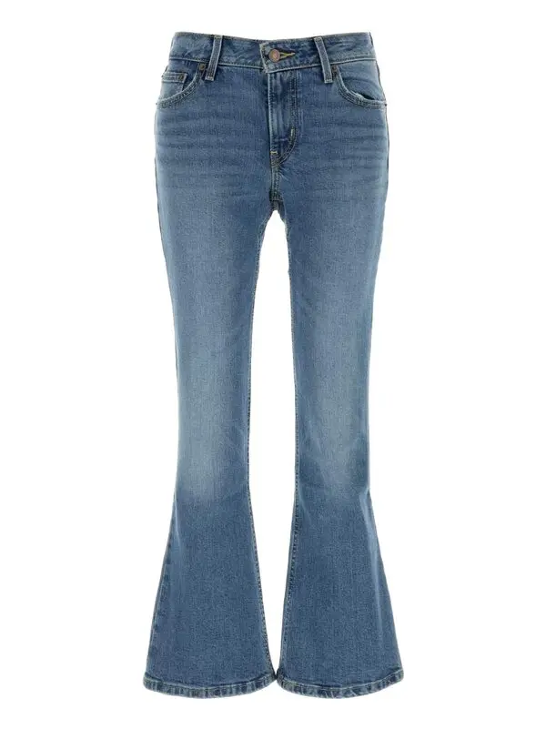 LEVI'S Stretch Denim Flared Jeans - Light Blue