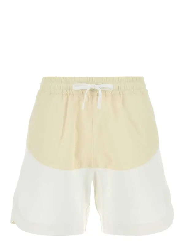 Herno Two-tone Stretch Cotton Blend & Nylon Shorts - Multicoloured