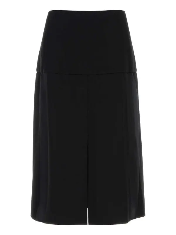 JIL SANDER Sable Wool Skirt - Black