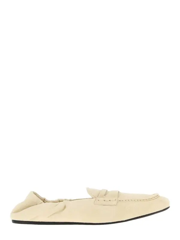 Miu Miu Suede Loafers - White