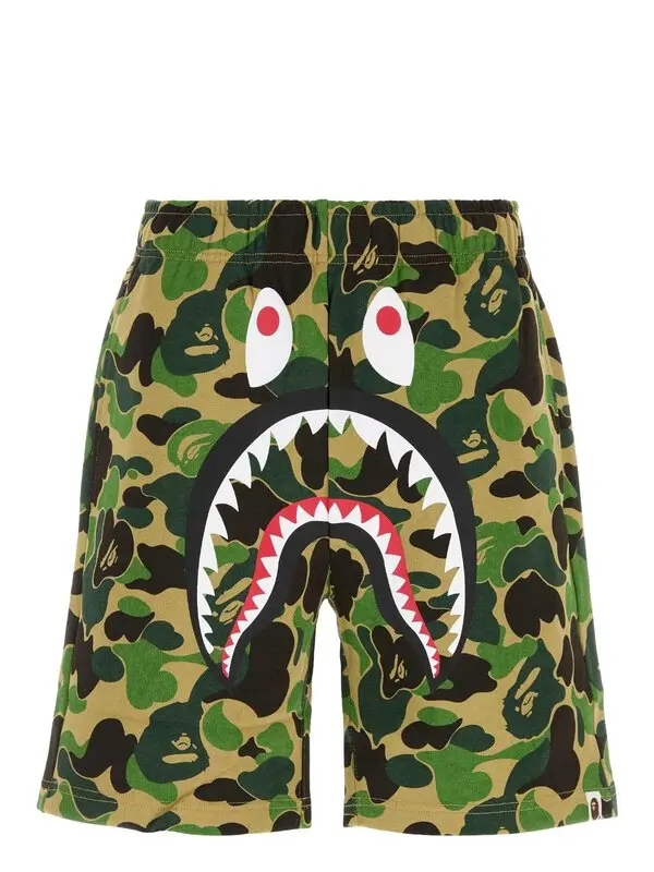 A BATHING APE Abc Camo Shark Bermuda Shorts - Camouflage