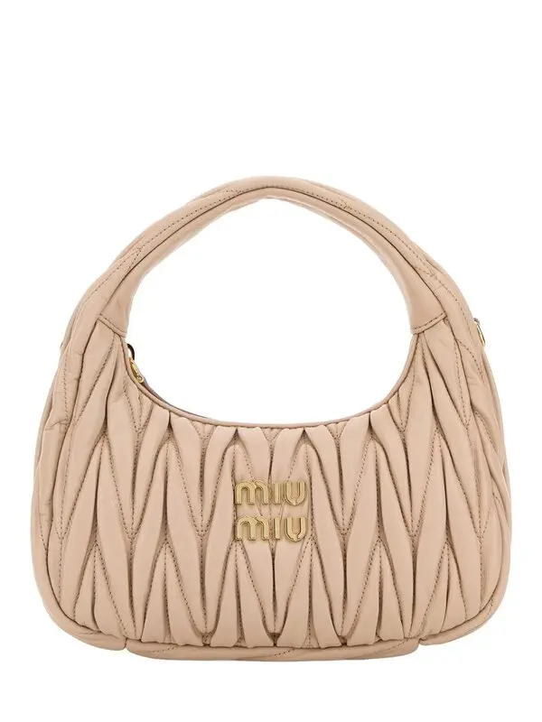 Miu Miu Mini Nappa Leather Wander Handbag - Pink