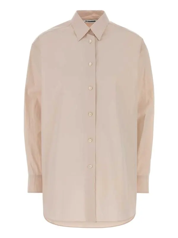 JIL SANDER Poplin Oversized Shirt - Pink