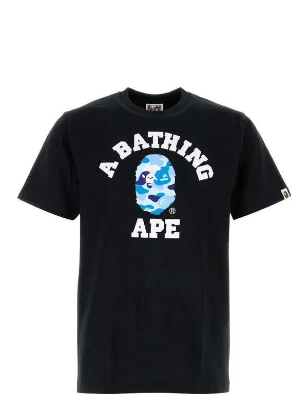 A BATHING APE Slate Cotton Abc Camo Collage T-shirt For - Black