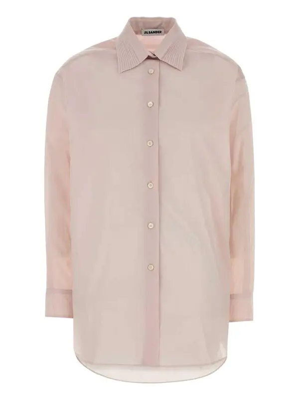 JIL SANDER Pastel Muslin Oversize Shirt - Pink