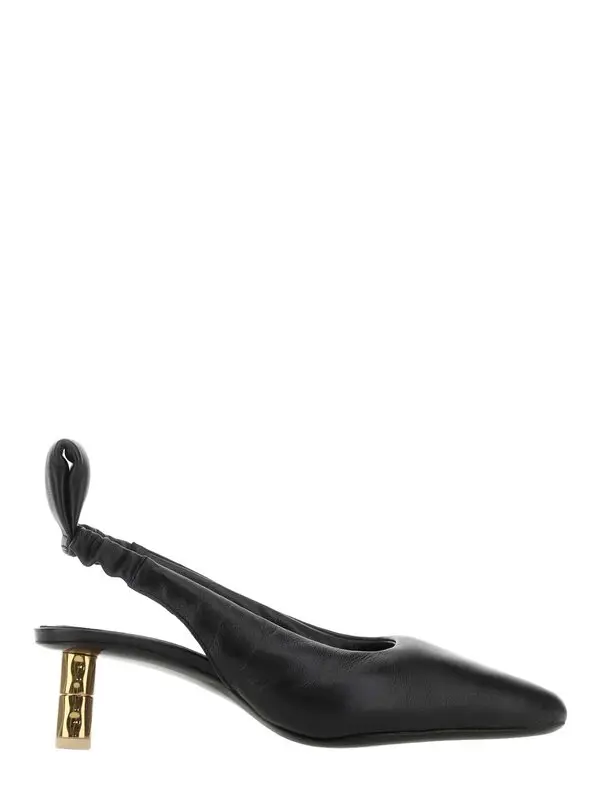 Boyy Nappa Leather Puffy Slingback Pumps - Black