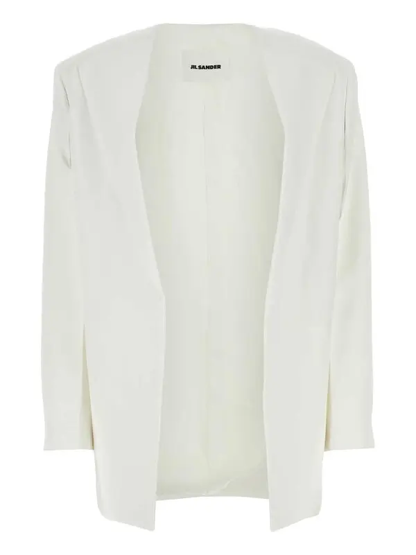 JIL SANDER Viscose Blazer - White