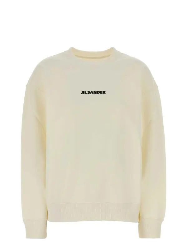 JIL SANDER Cotton Sweatshirt - White