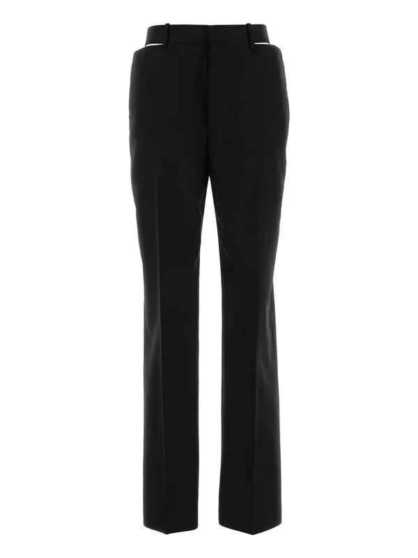 JIL SANDER 100% Virgin Wool Tailored Pants - Multicoloured