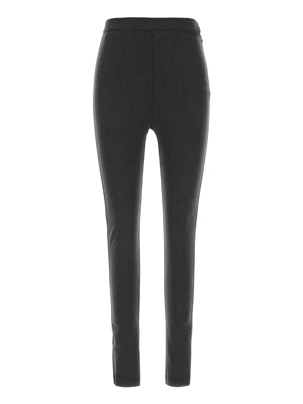 JIL SANDER Graphite Stretch Virgin Wool Blend Pant - Grey