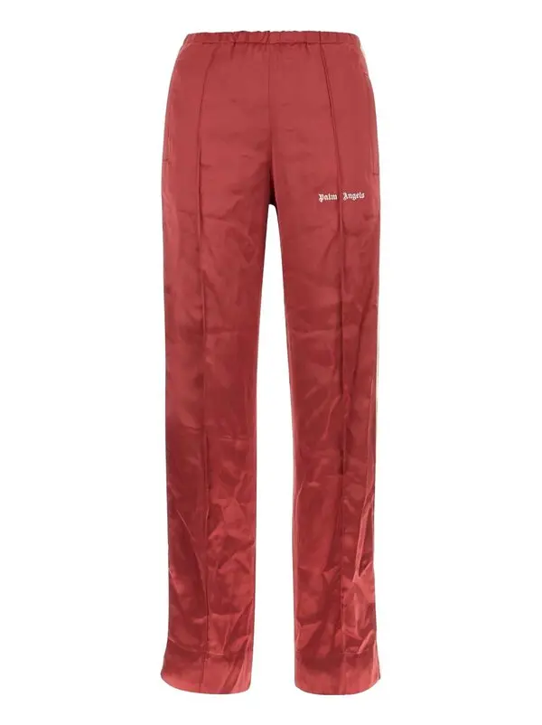 Palm Angels Viscose Palazzo Pants - Purple