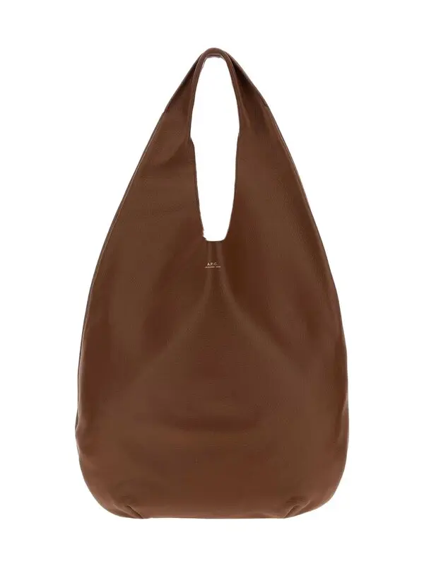 A.p.c. Le Neige Leather Shoulder Handbag - Brown