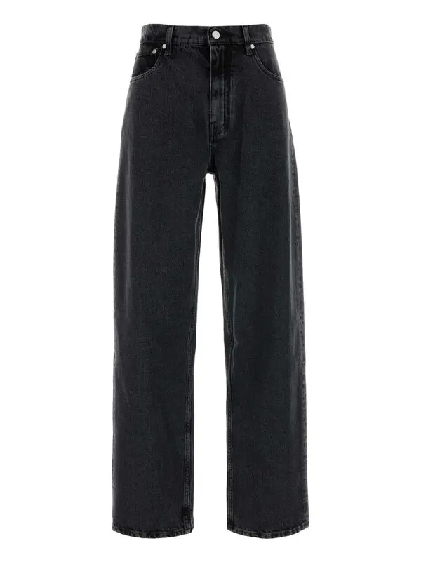 JIL SANDER 100% Cotton Denim Jeans - Black