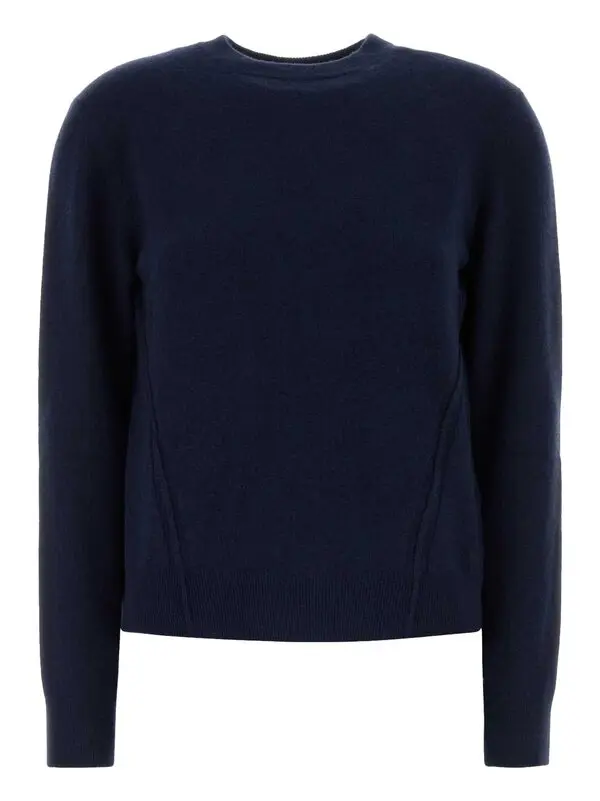 JIL SANDER 100% Cashmere Crew Neck Sweater - Blue