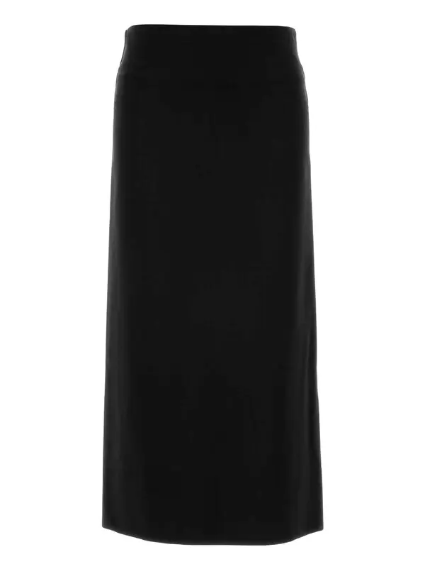 JIL SANDER Jersey T-shirt Maxi Skirt - Black