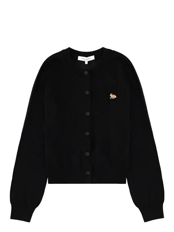 Maison Kitsuné Wool Cardigan - Black