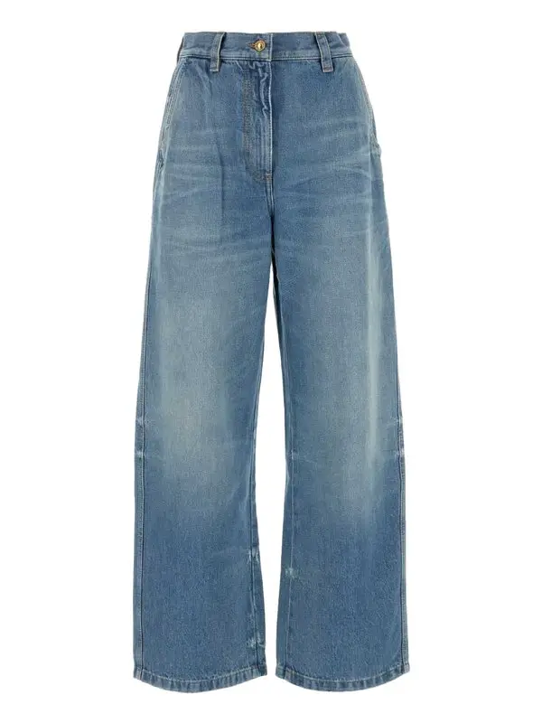 Palm Angels Denim Wide-leg Jeans - Blue