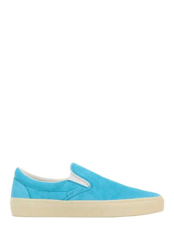 TOM FORD Suede Slip-on Sneakers - Light Blue