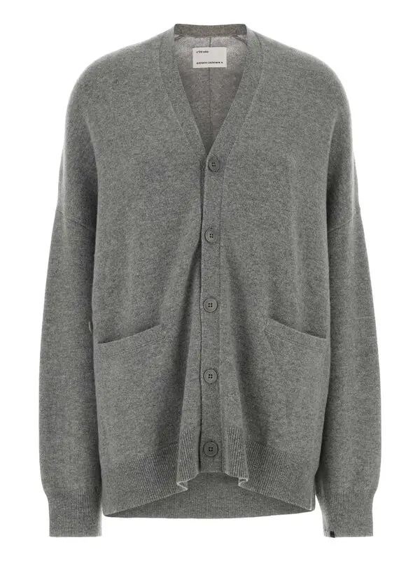 Extreme Cashmere Oversize Stretch Cashmere-blend Cardigan - Grey
