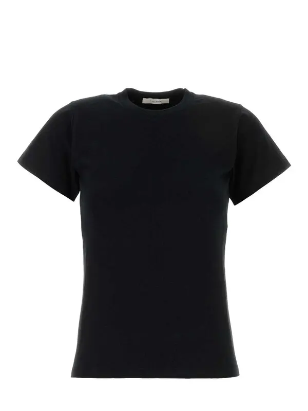 THE ROW Duca Cotton T-shirt - Black