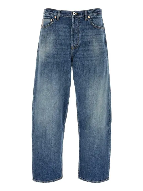 Valentino Garavani Denim Wide-leg Jeans - Blue