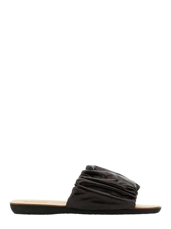 JIL SANDER Leather Slippers For - Brown