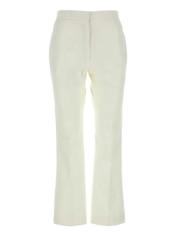 JIL SANDER Cotton Pant - White