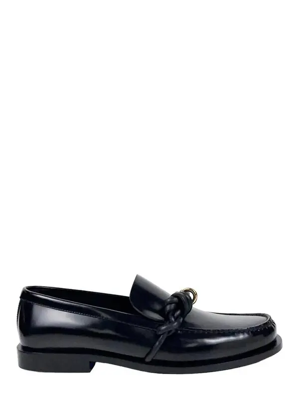 JIL SANDER Tangle Loafers In 100% Bovine Leather - Black