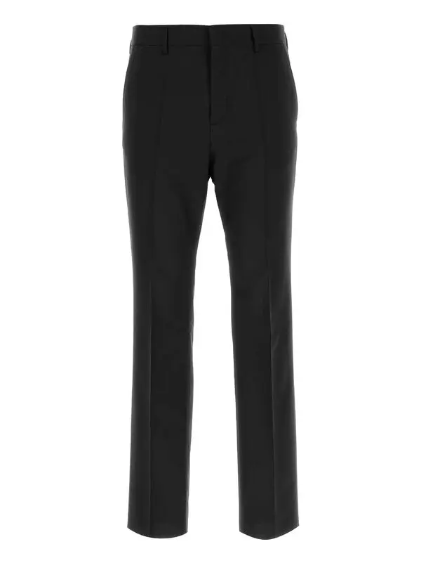 Valentino Garavani Wool Blend Trousers - Black
