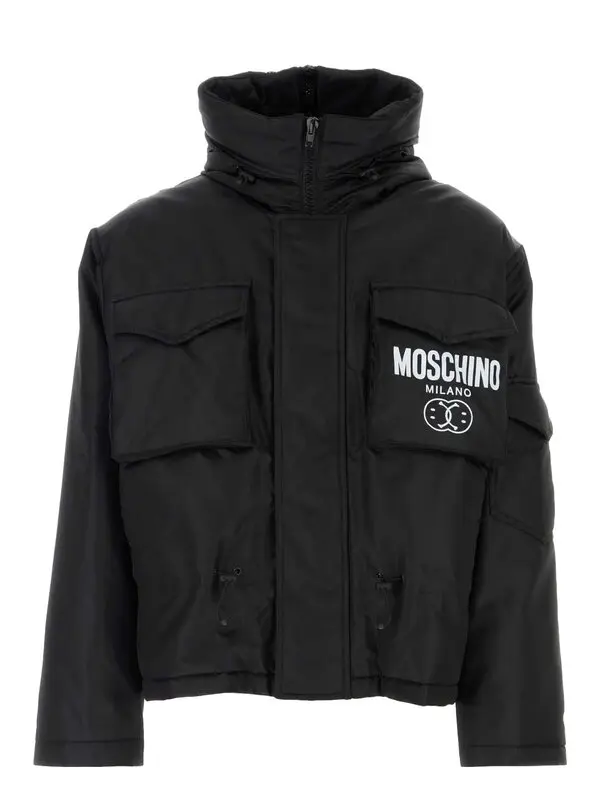 Moschino Padded Nylon Jacket - Black