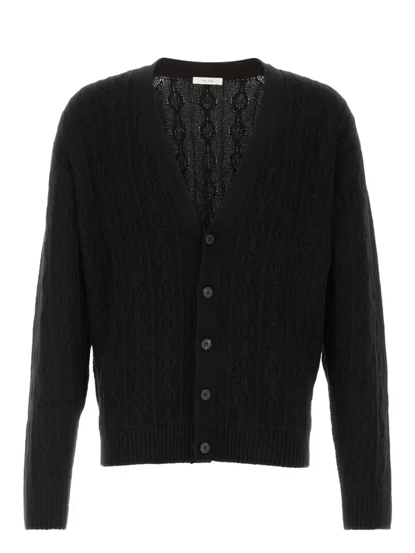 THE ROW Sonoko Cashmere Cardigan - Black