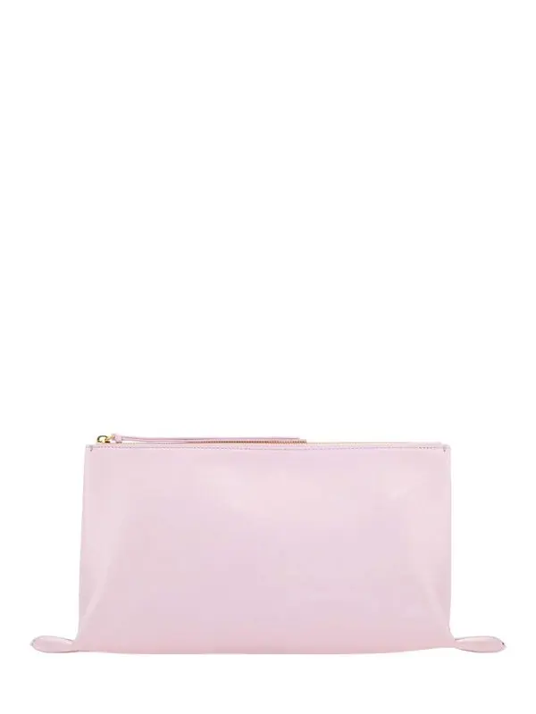 JIL SANDER Medium Leather Clutch - Pink