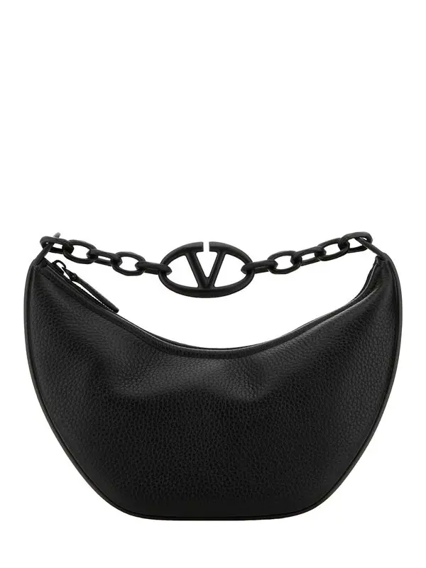 Valentino Garavani Vlogo Moon Hobo Handbag - Black