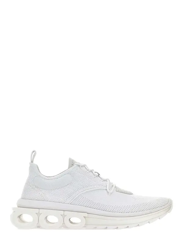 FERRAGAMO Tech Knit Nima Sneaker - White
