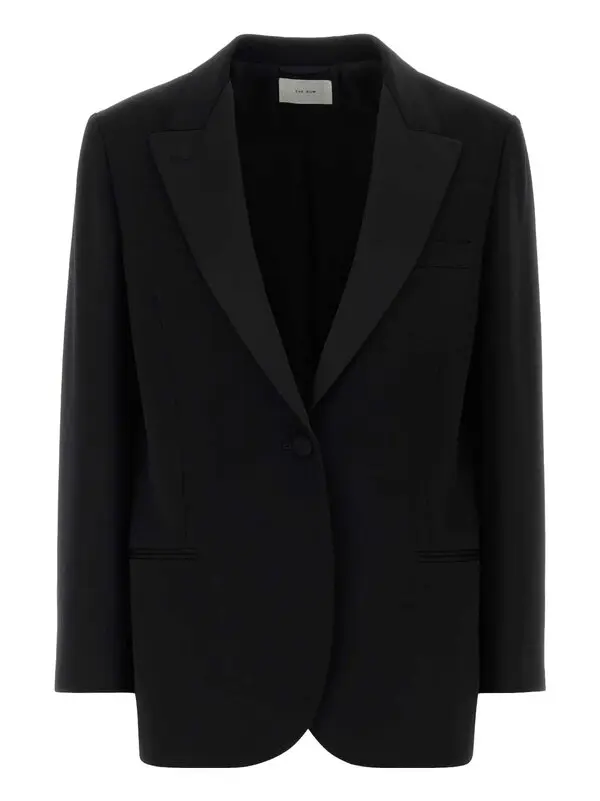 THE ROW Gemma Virgin Wool Blazer - Black